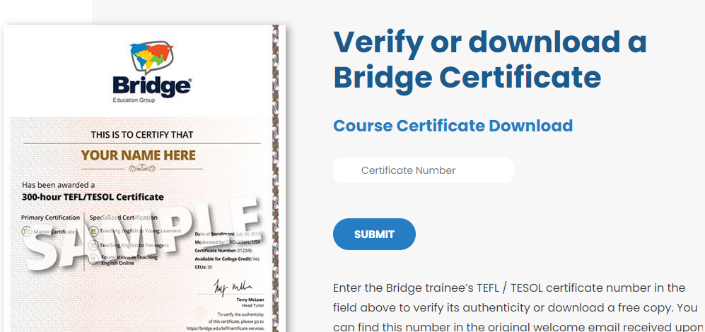 How may I access my Bridge certificate?